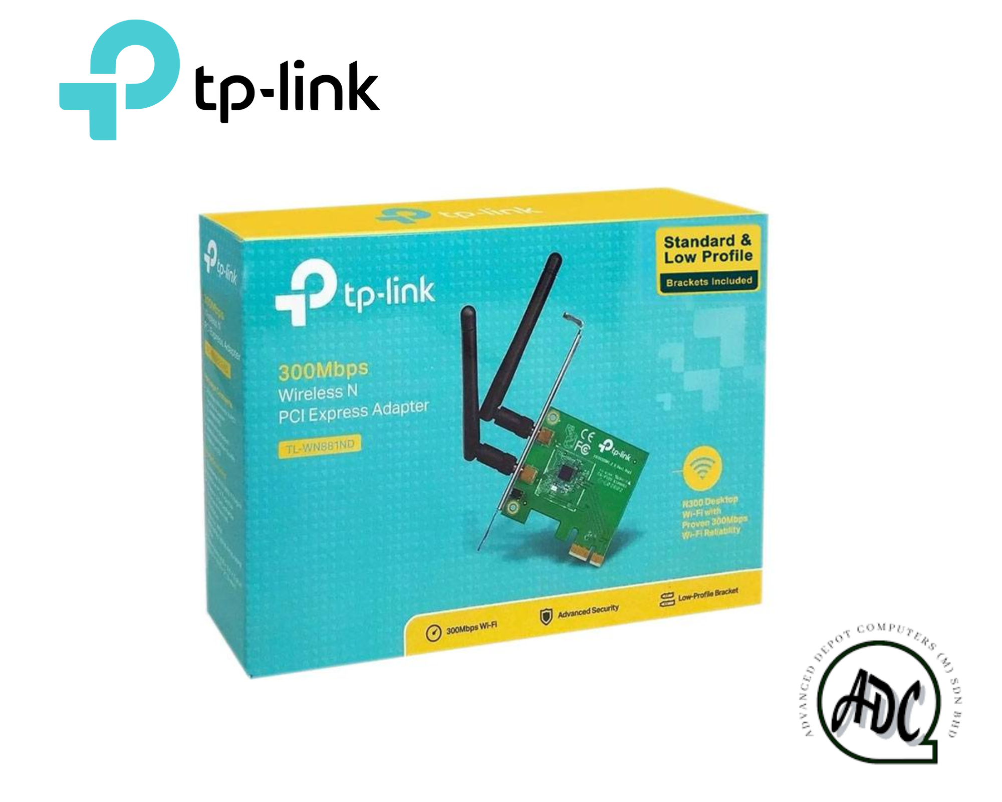 TP-LINK (TL-WN881ND) 300 MBPS WIRELESS N PCI EXPRESS ADAPTER - Advanced ...